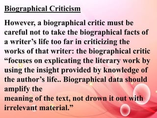 Critical Approach to Literature | PPTX