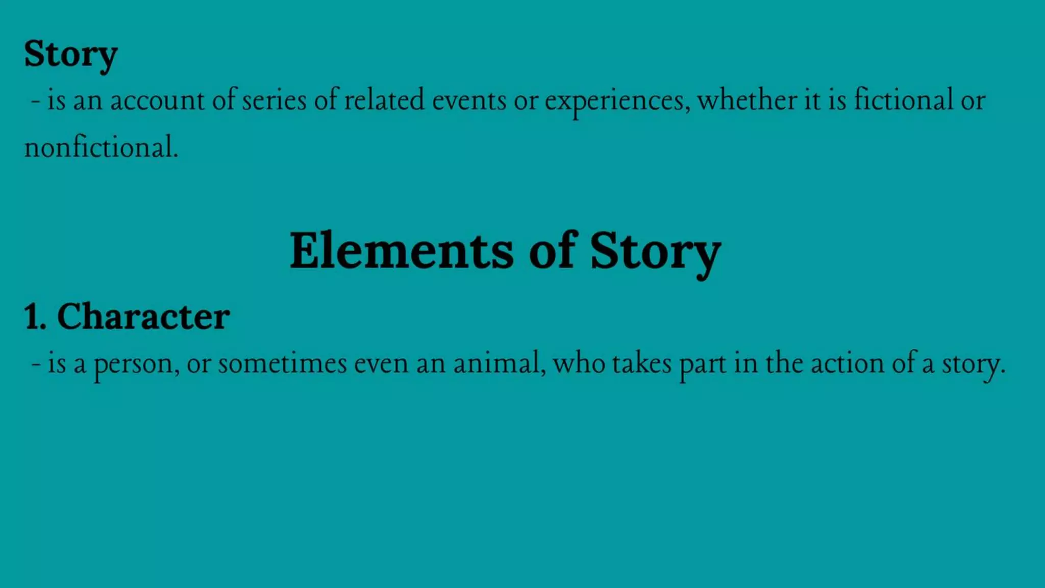 Elements of Short Story | PPT