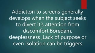 English reporting Gadget Addiction Discussions | PPTX