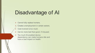 Usage of Artificial Intelligence In Everyday Life | PPTX