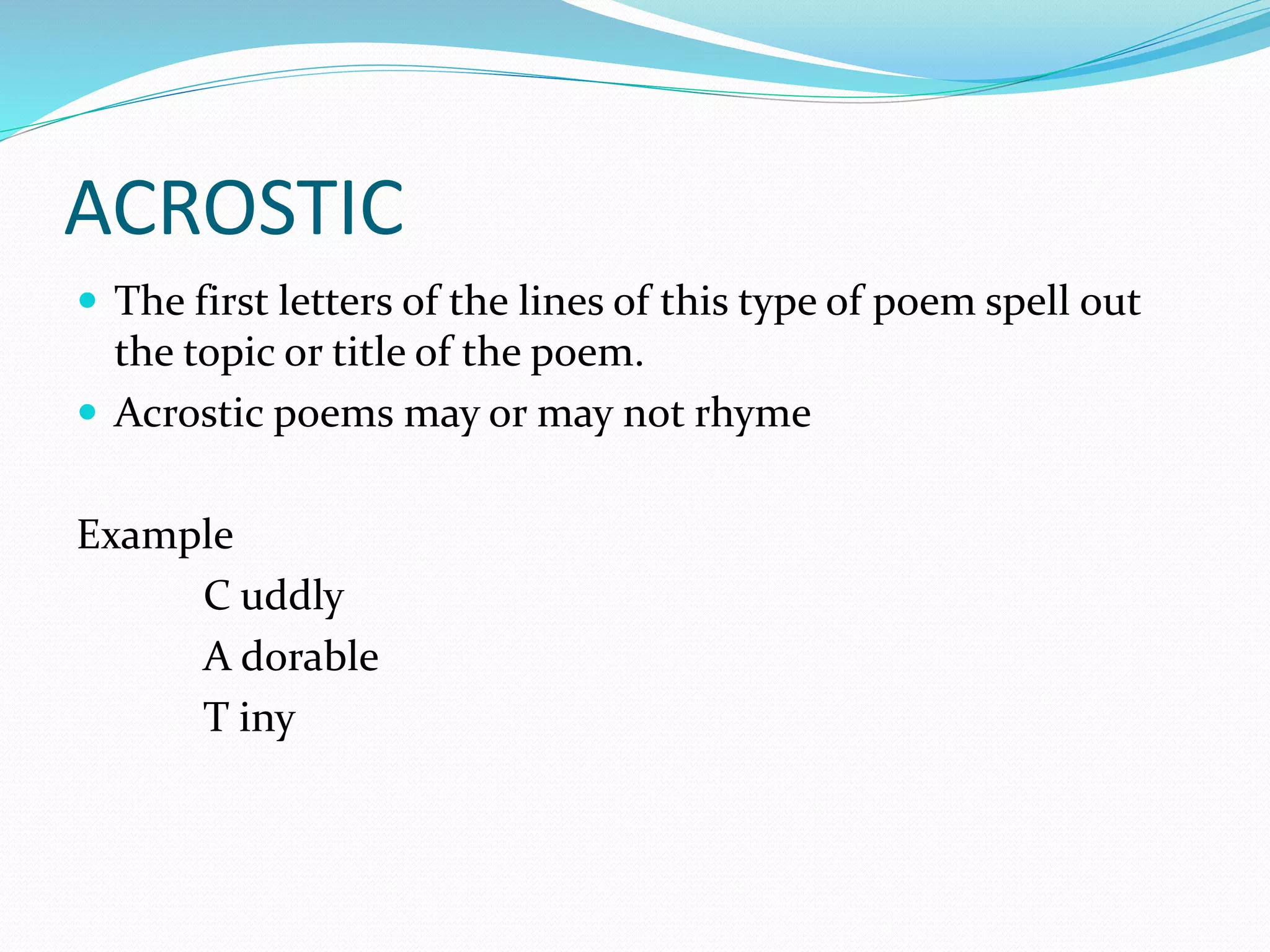 English report prose and poetry | PPTX