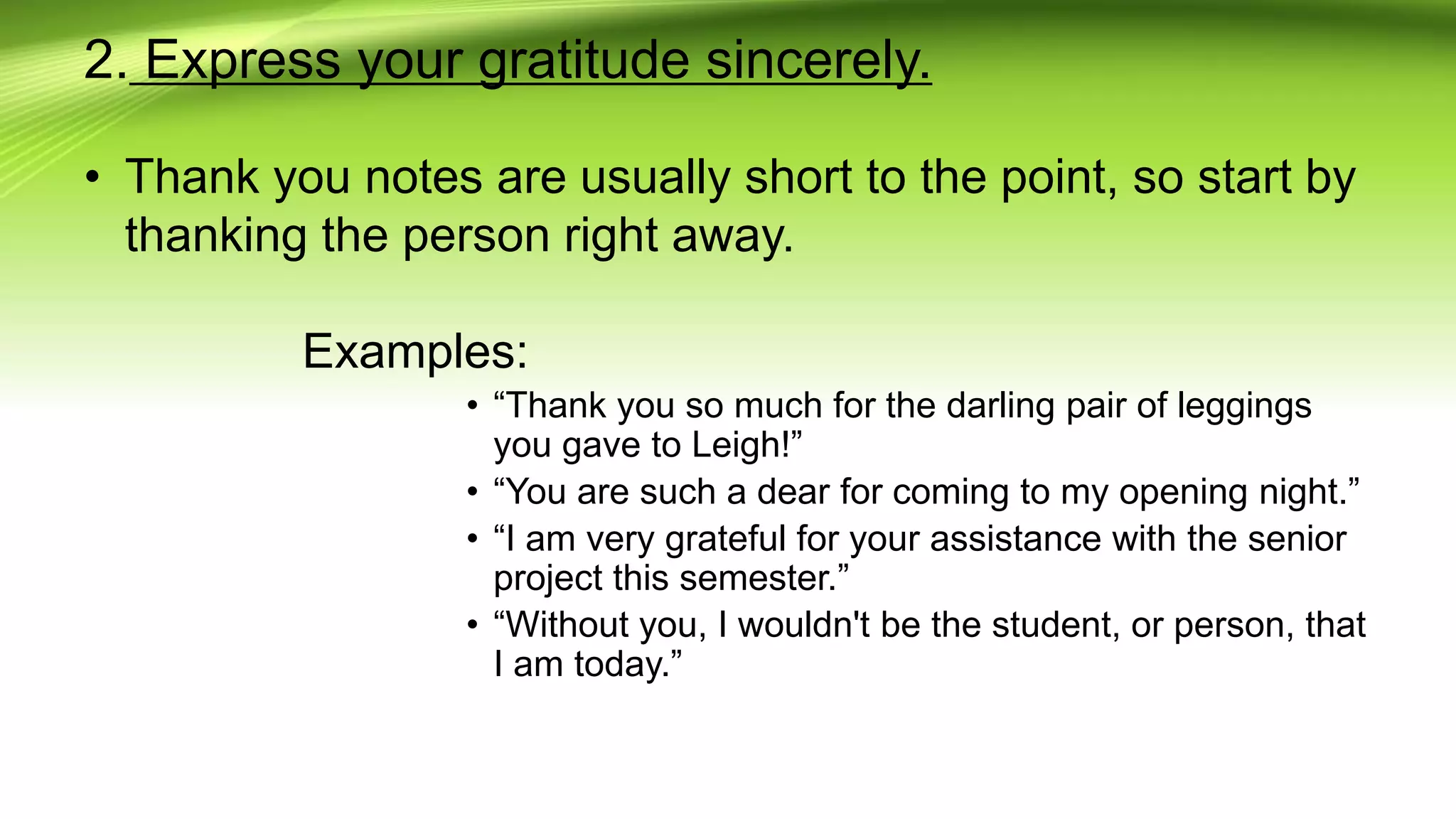 Letter of Gratitude | PPTX