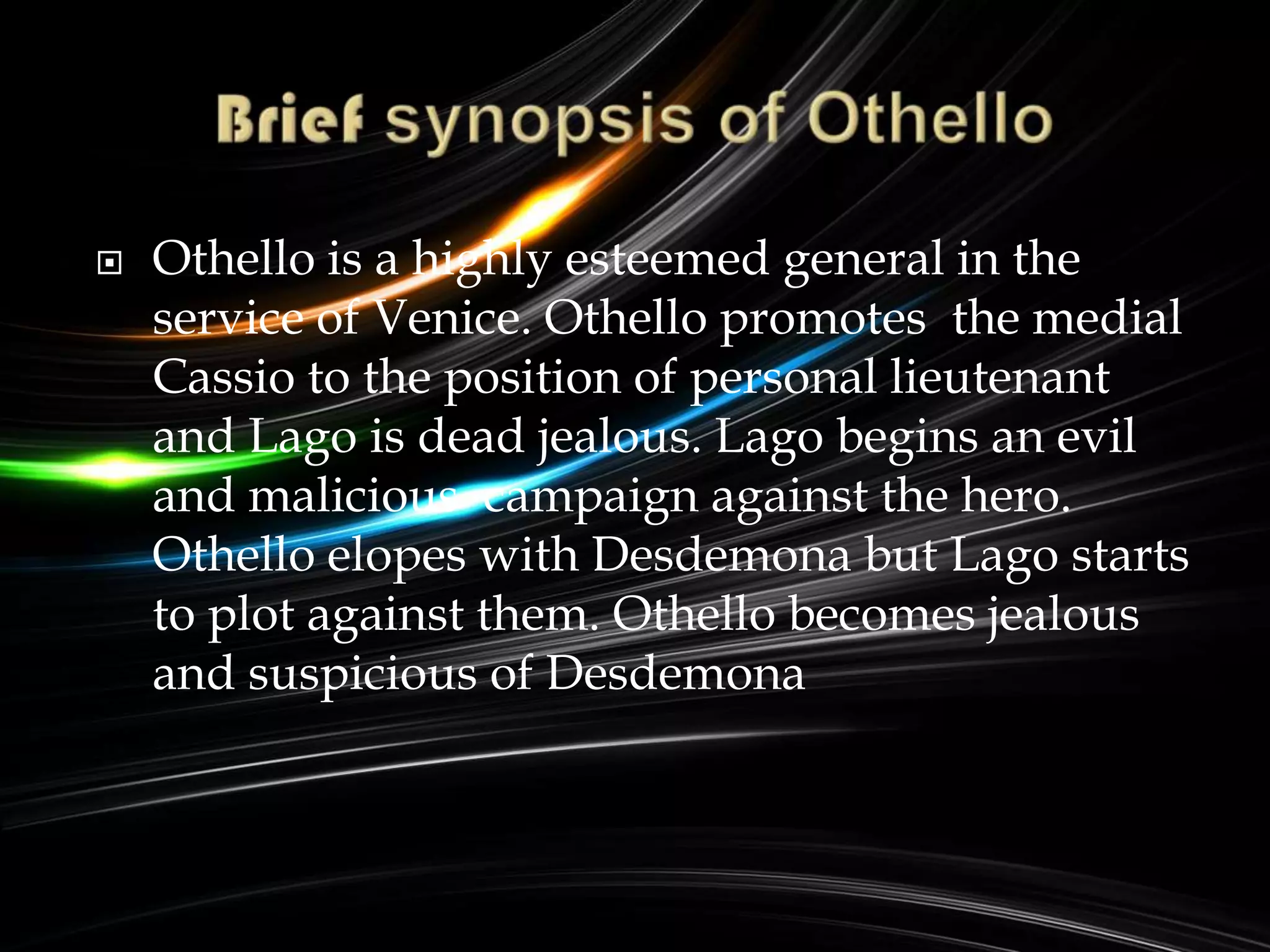 Shakespearean Character Study: Desdemona of Othello | PPTX