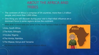 tribes of africa | PPTX