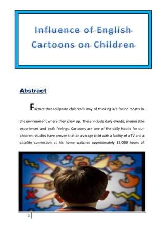 Effects Of Cartoon on children | DOCX