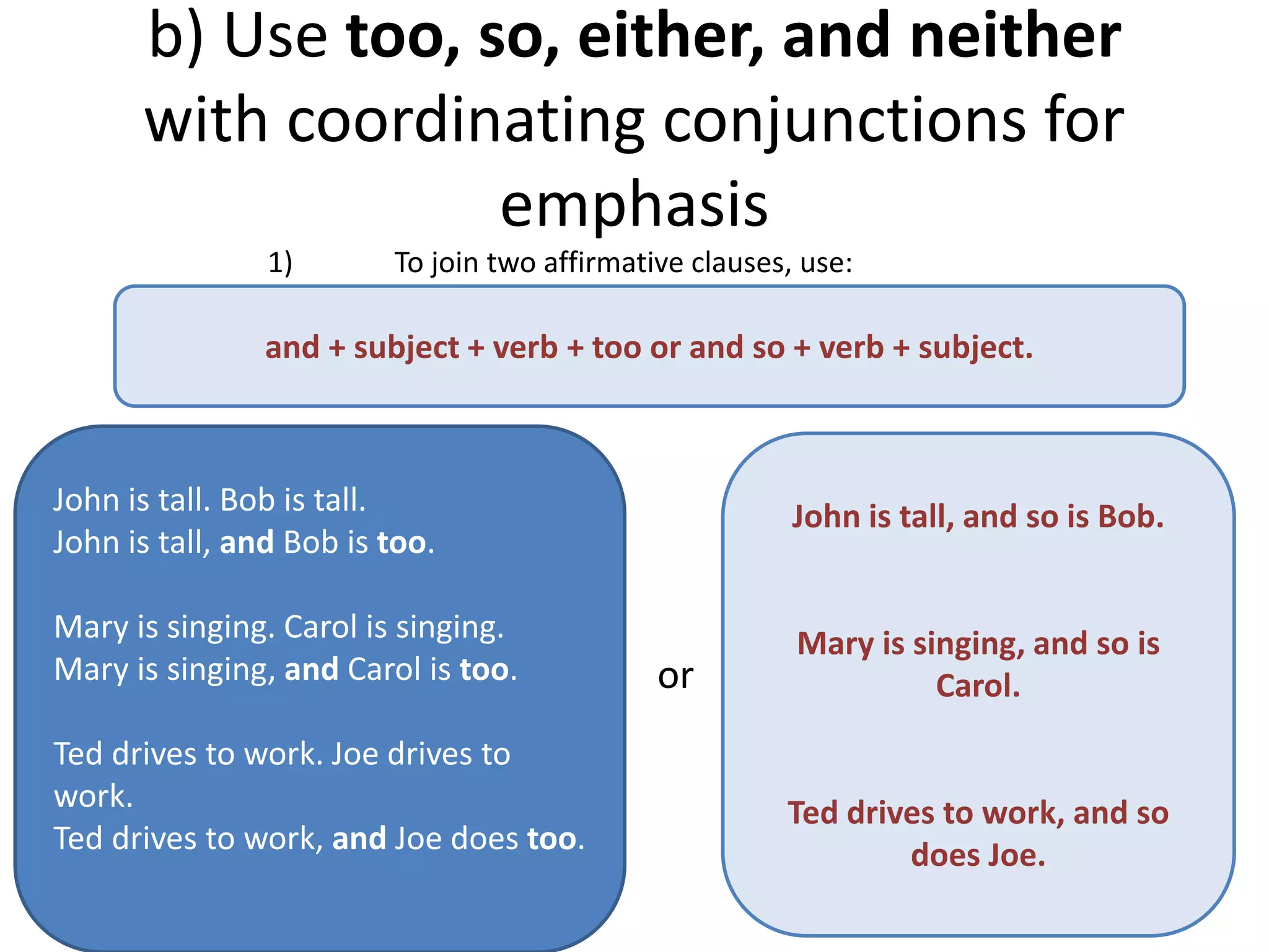 English review conjuntions | PPTX