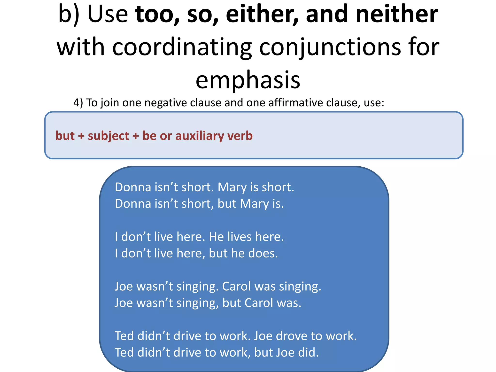 English review conjuntions | PPTX