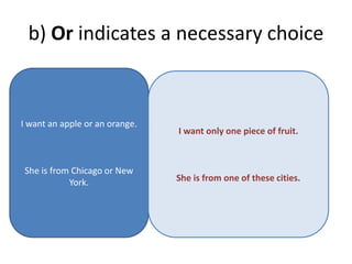 English review conjuntions | PPTX