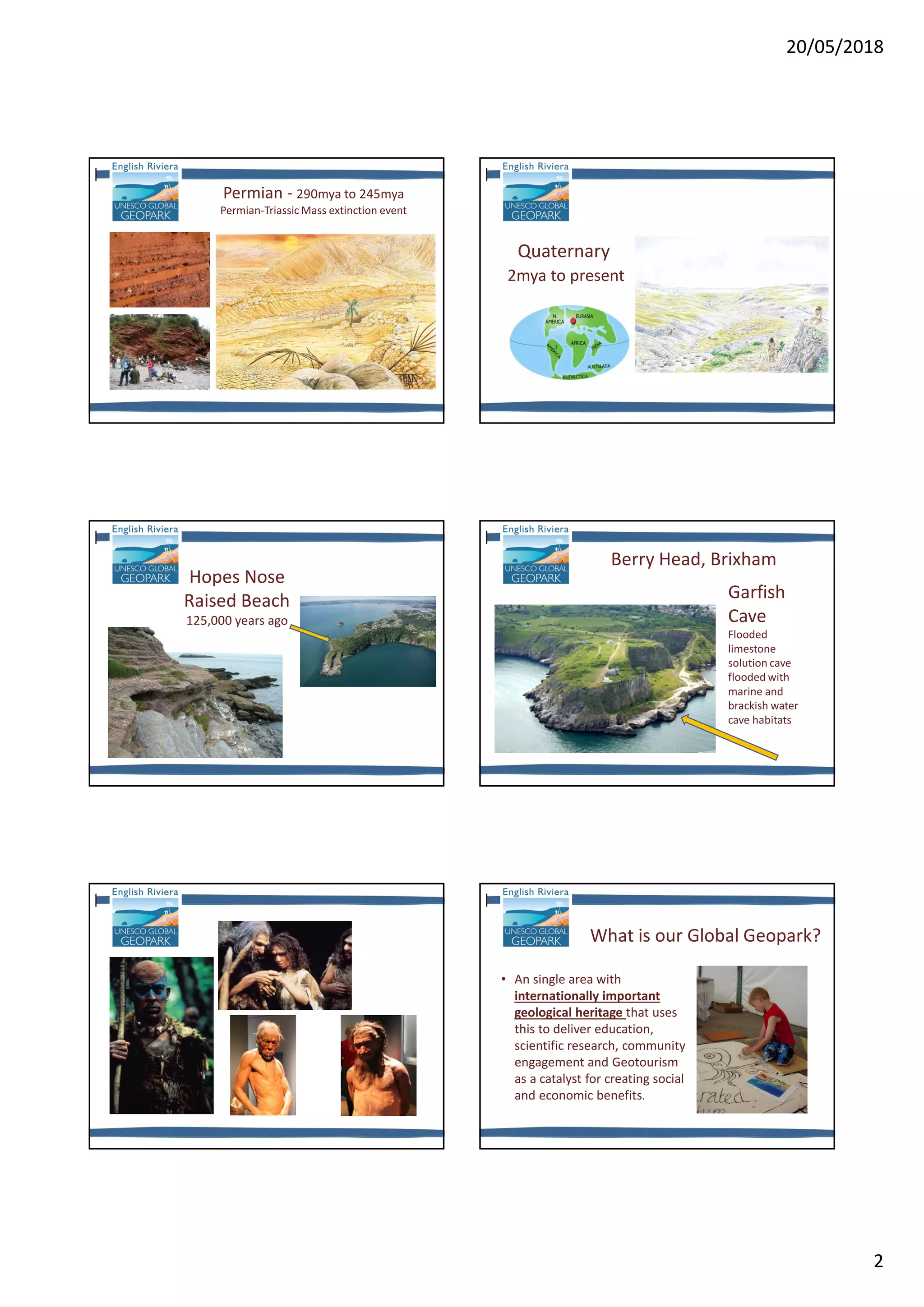 English Riviera UNESCO Global Geopark: Nick Powe | PDF