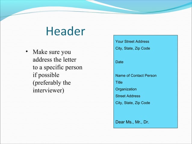Writing A Covering Letter Ppt