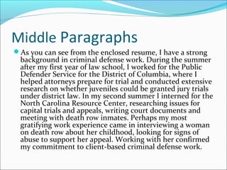 writing a Covering Letter | PPT
