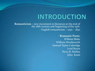 English Romanticism | PPTX