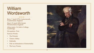 English romanticism ofln [autosaved] | PPT