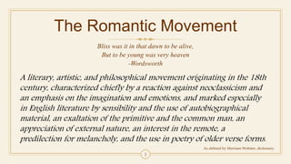 English romanticism ofln [autosaved] | PPTX