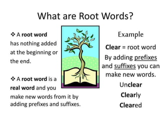 English root words | PPTX