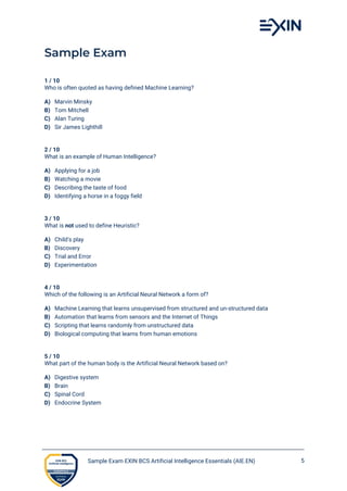 English sample exam_aie_201905 | PDF | Educational Assessment | Education