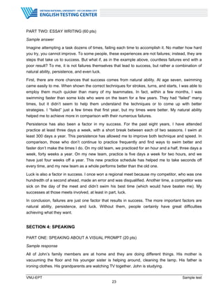 English sample test and key official version | PDF