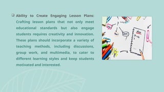 Competencies of a teacher. Roles and responsibilities.pptx