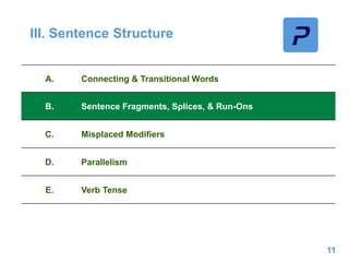 English Sentence Structure | PPTX