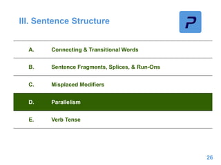 English Sentence Structure | PPTX