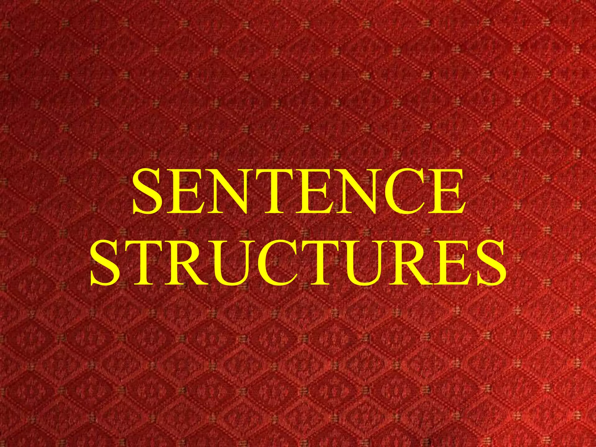 English Sentence Structures.ppt