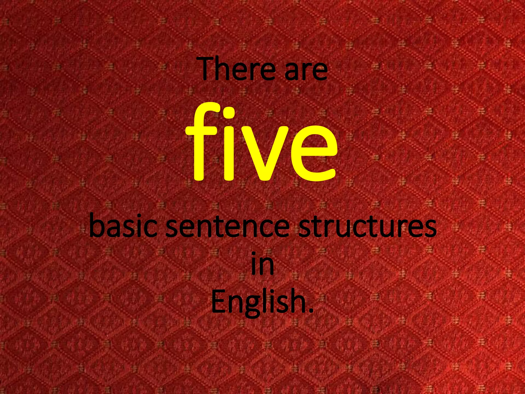English Sentence Structures.ppt