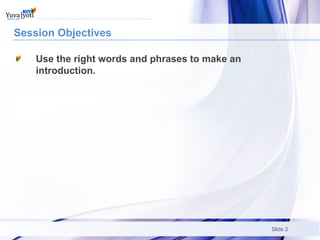 English session 1 | PPS
