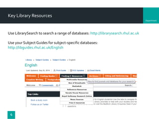 English session 2: techniques for effective searching | PPT