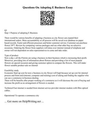English Short Essay Form 1 | PDF