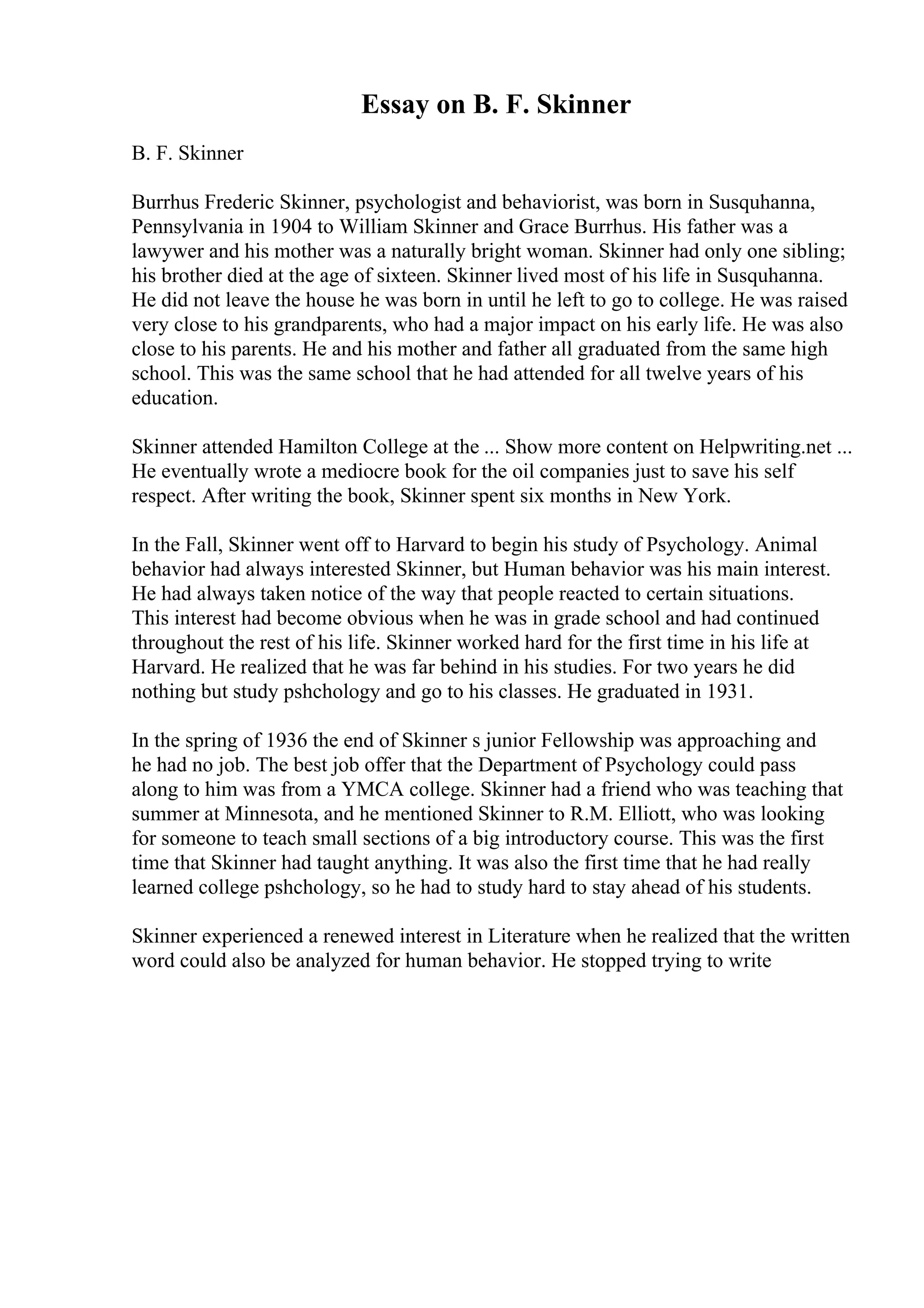 English Short Essays | PDF