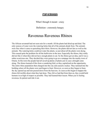 English siddhartha vocab project | PDF | Free Download