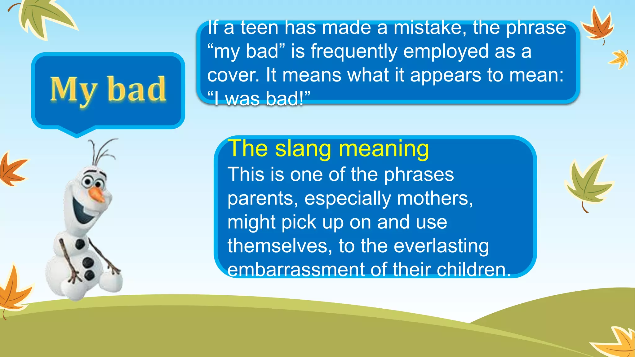 English slang | PPT