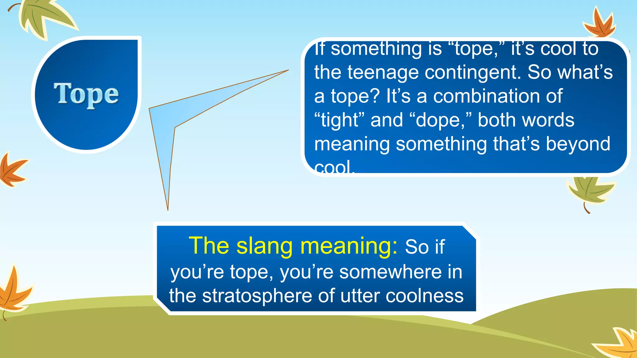 English slang | PPT