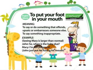 English slide idioms | PPTX