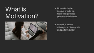 English Motivation at Work Presentation | PDF