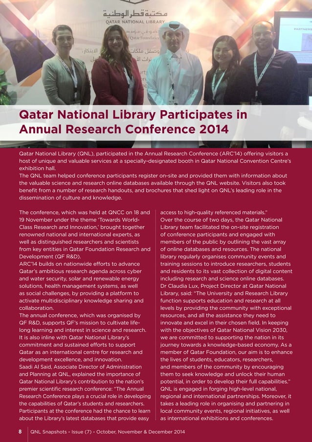 Qatar National Library (QNL),- Issue #7 | PDF