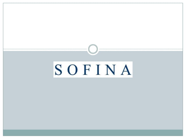 Why would you invest in Sofina? | PPT