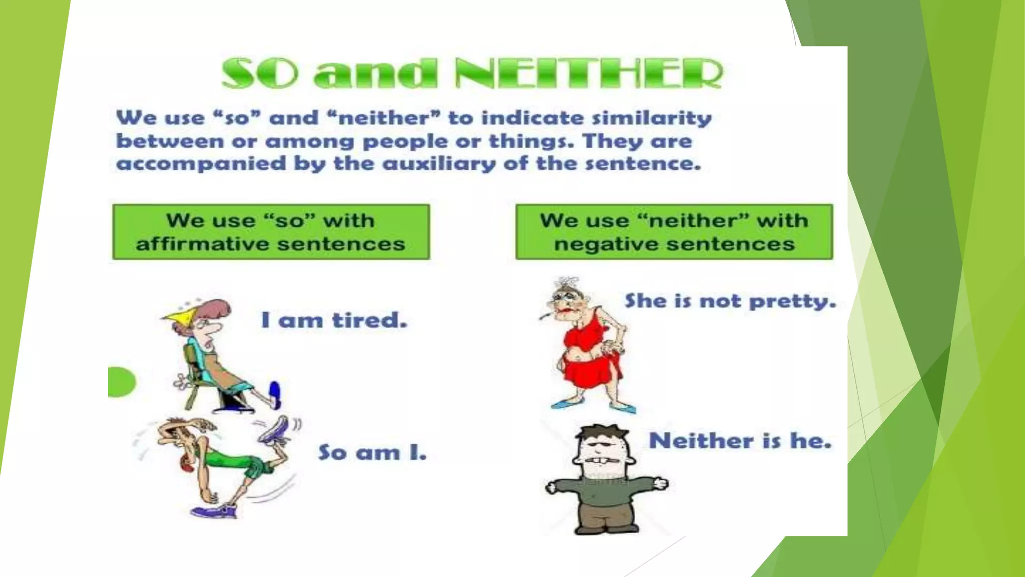 English so/ neither | PPT