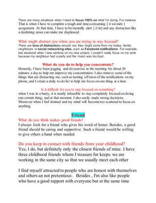 English speaking | PDF