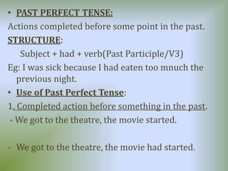 Tenses part 2 | PPTX