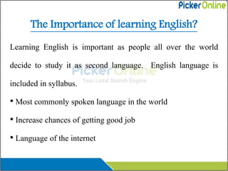 English speaking tutorial | PPTX