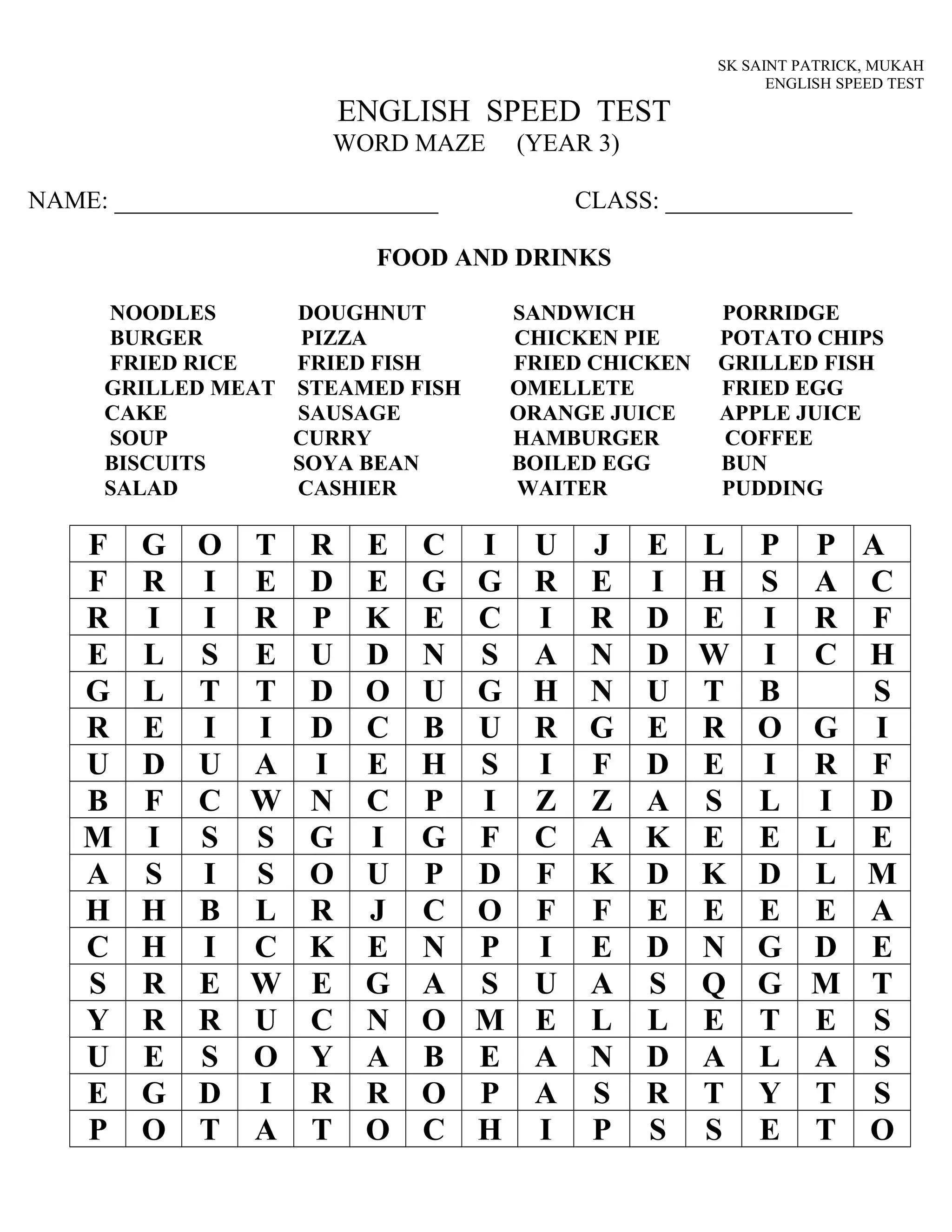 English speed test | PDF