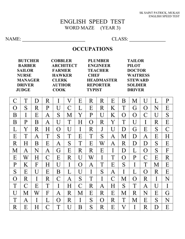 English speed test | PDF