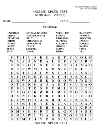 English speed test | PDF