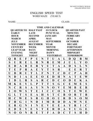 English speed test | PDF