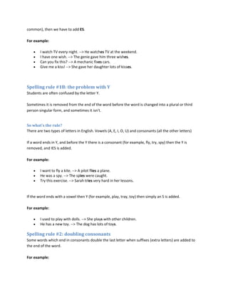 English spelling rules | DOCX