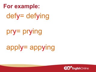 English spelling rules 1 | PPT | Free Download