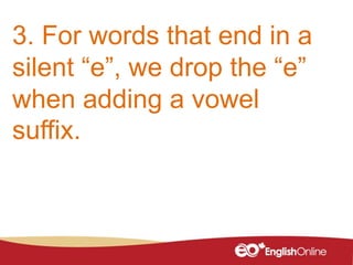 English spelling rules 1 | PPT