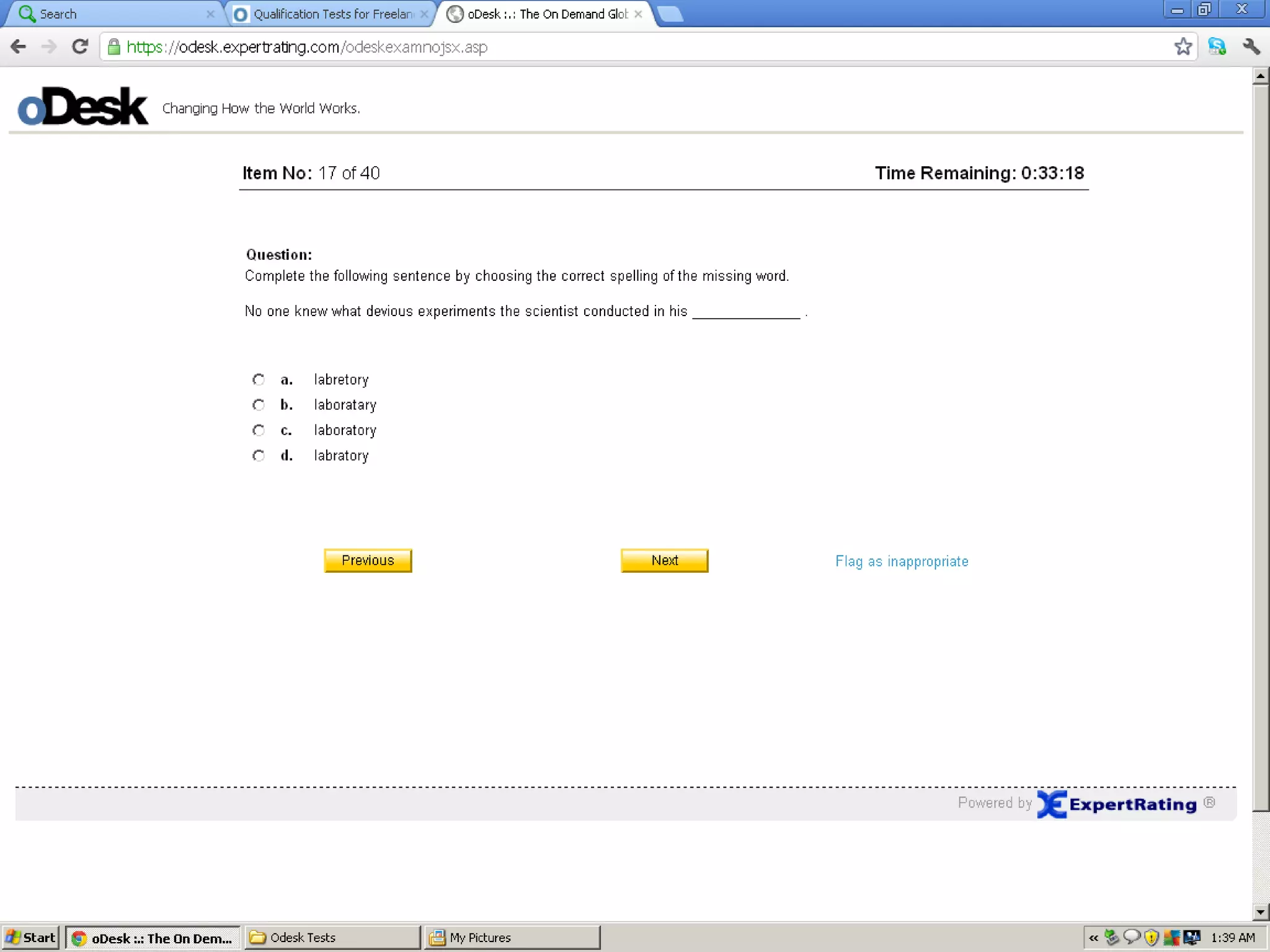 English spelling test | PPTX