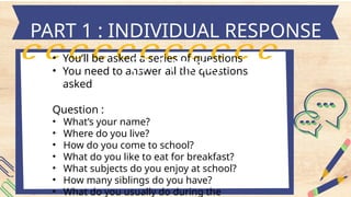 ENGLISH SPM PAPER 1119/03 (Speaking Question) | PPTX